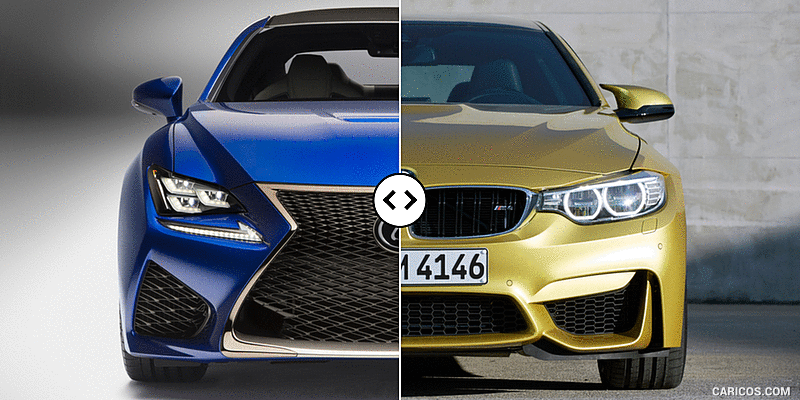 Lexus RC F vs. BMW M4 Coupe