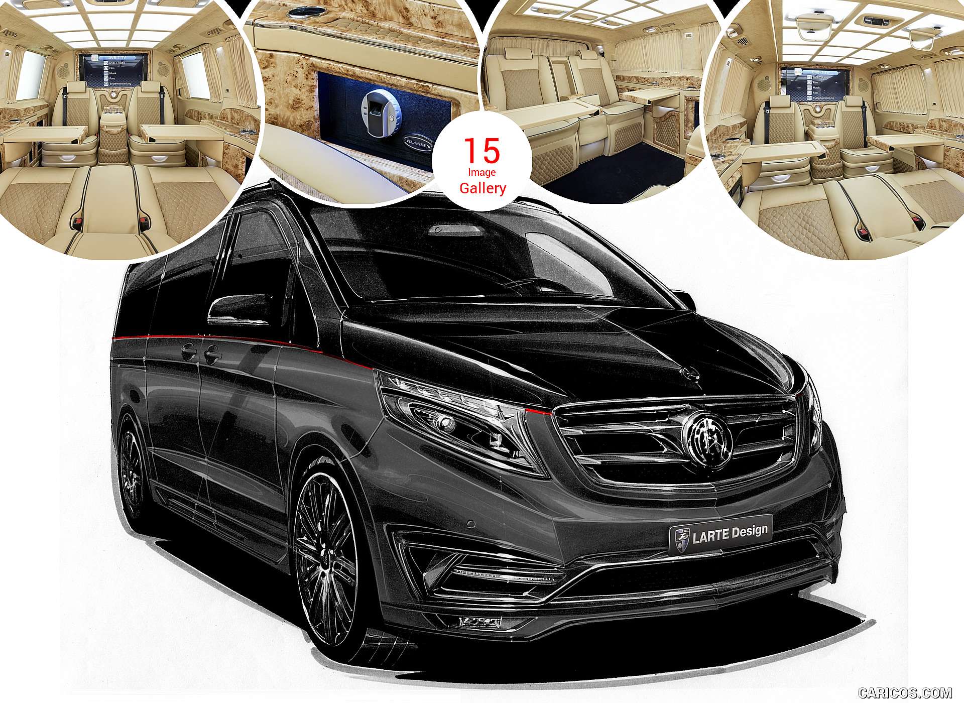 2016 LARTE Black Crystal based on Mercedes-Benz V-Class | Caricos